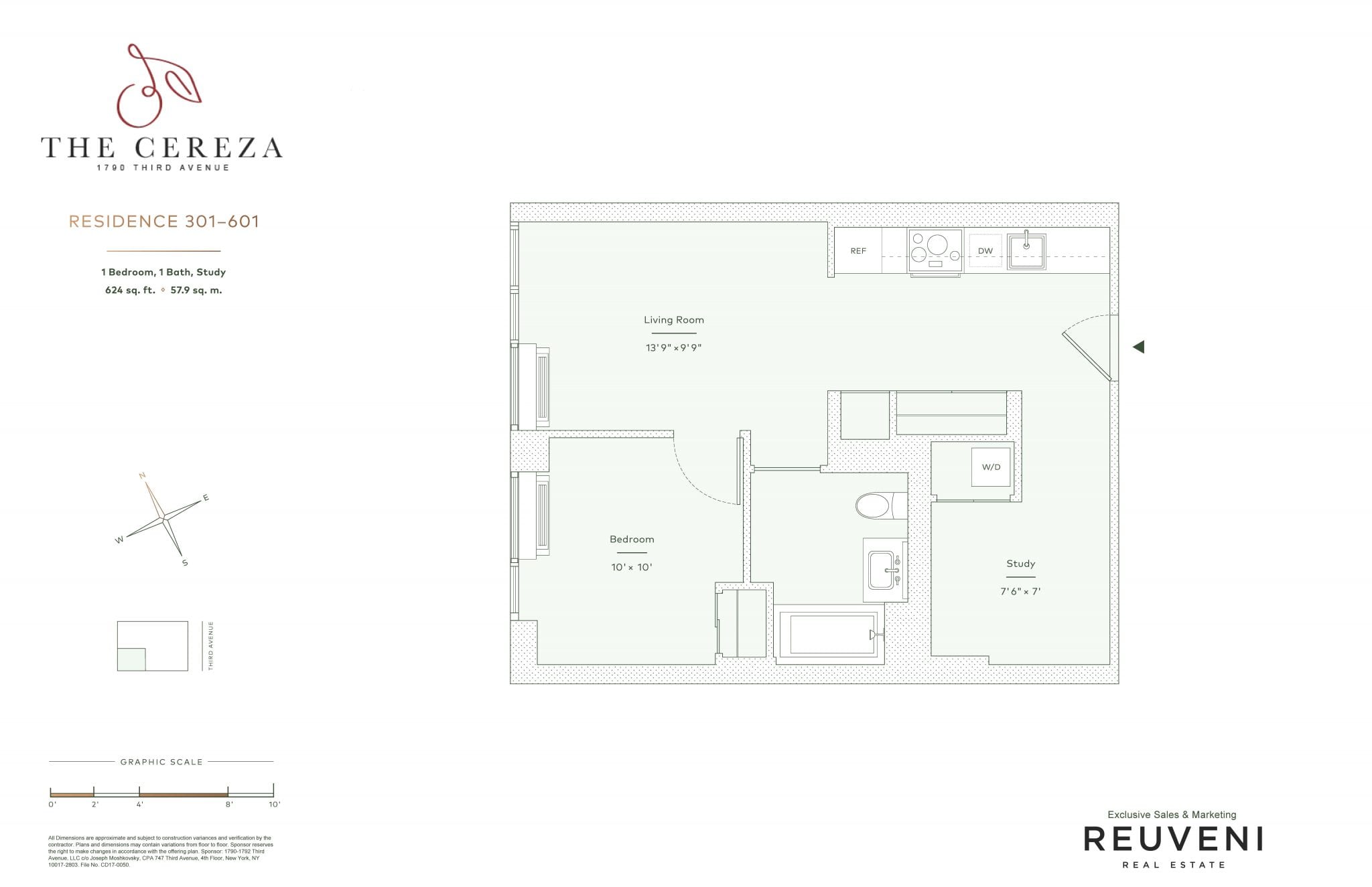 Floorplan Property - 501 - Reuveni Real Estate